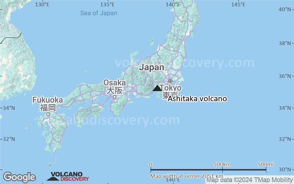 Ashitaka volcano (Honshu, Japan) facts & information | VolcanoAdventures