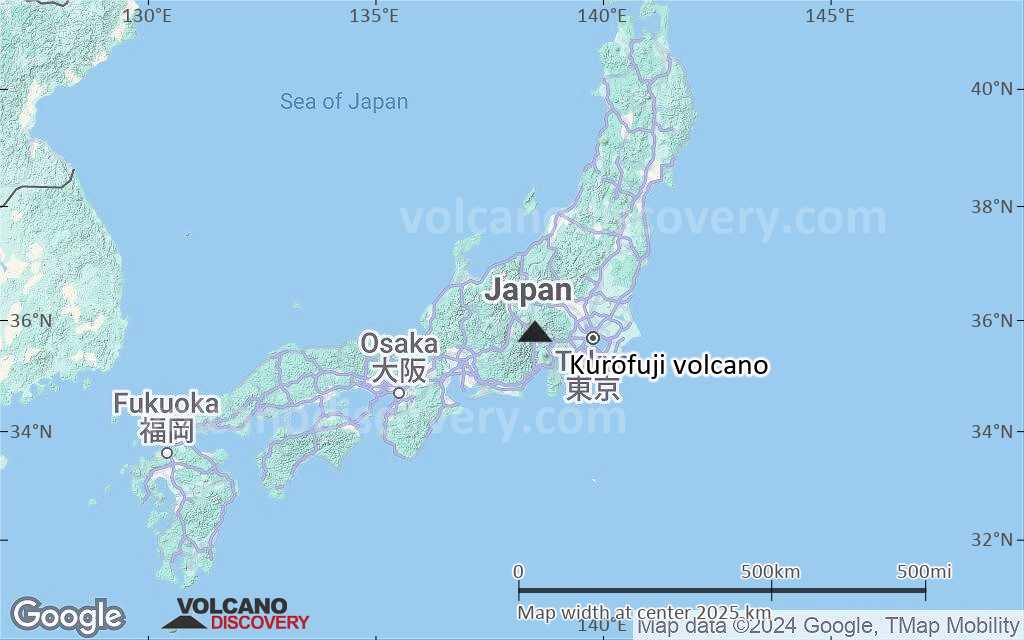 Kurofuji volcano (Honshu, Japan) facts & information | VolcanoAdventures