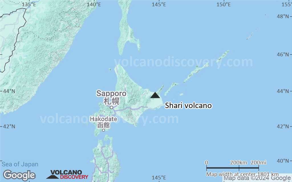 Shari volcano (Hokkaido, Japan) facts & information | VolcanoAdventures
