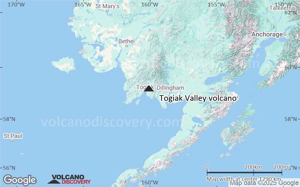Togiak Valley volcano (Western Alaska, United States) facts & information