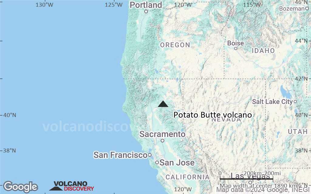 Potato Butte volcano (California, United States) facts & information ...