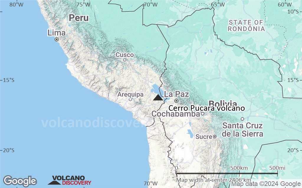 Cerro Pucara volcano (Northern Chile, Bolivia and Argentina, Bolivia ...