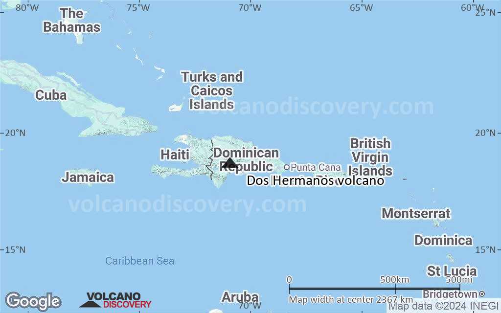 Dos Hermanos volcano (Dominican Republic) facts & information ...