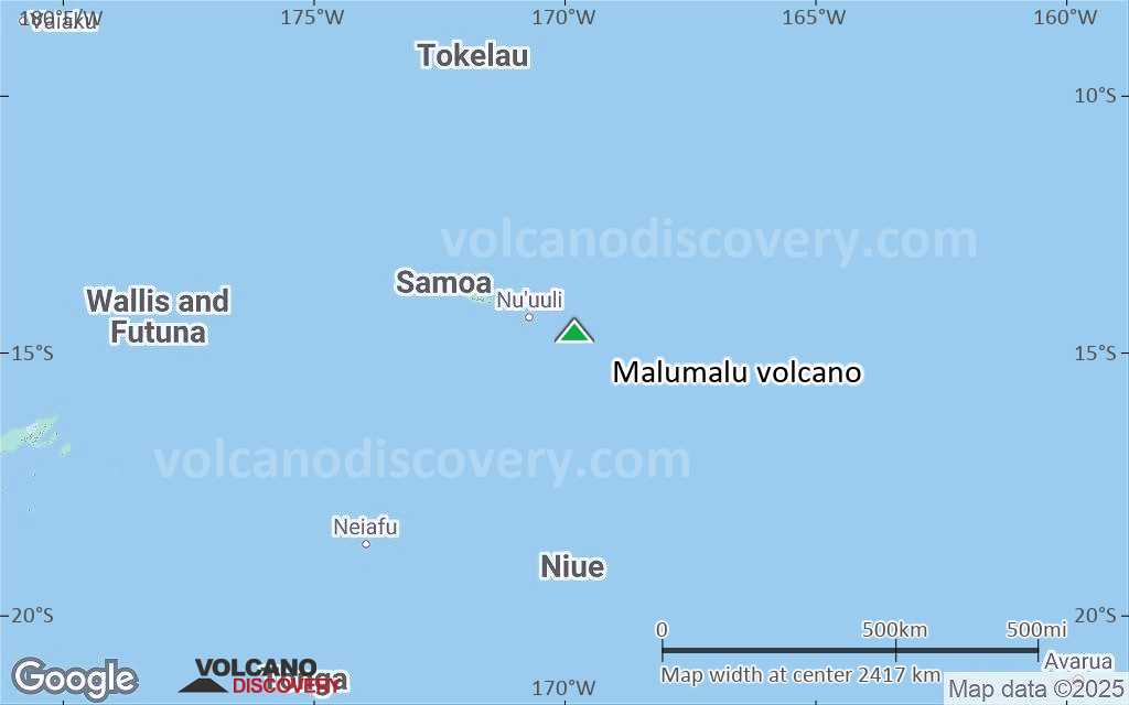 Malumalu seamount volcano (Samoan Island): facts & information ...