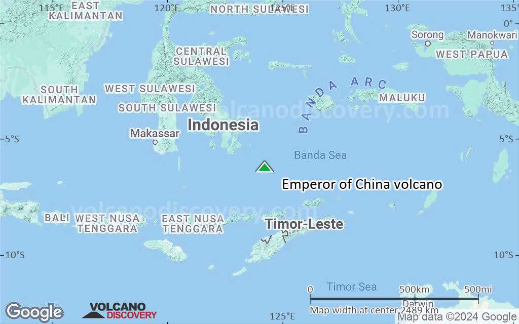 Emperor of China Volcan, Banda Sea (Indonésie) - Infos | VolcanoAdventures