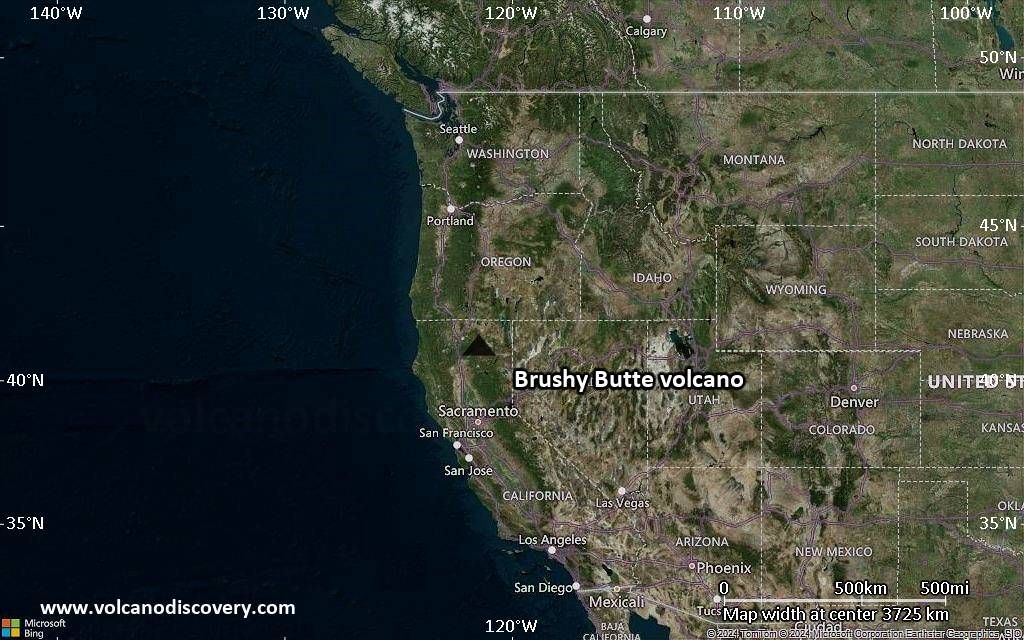Brushy Butte Vulkan, California (Canada and USA (mainland)) - Information