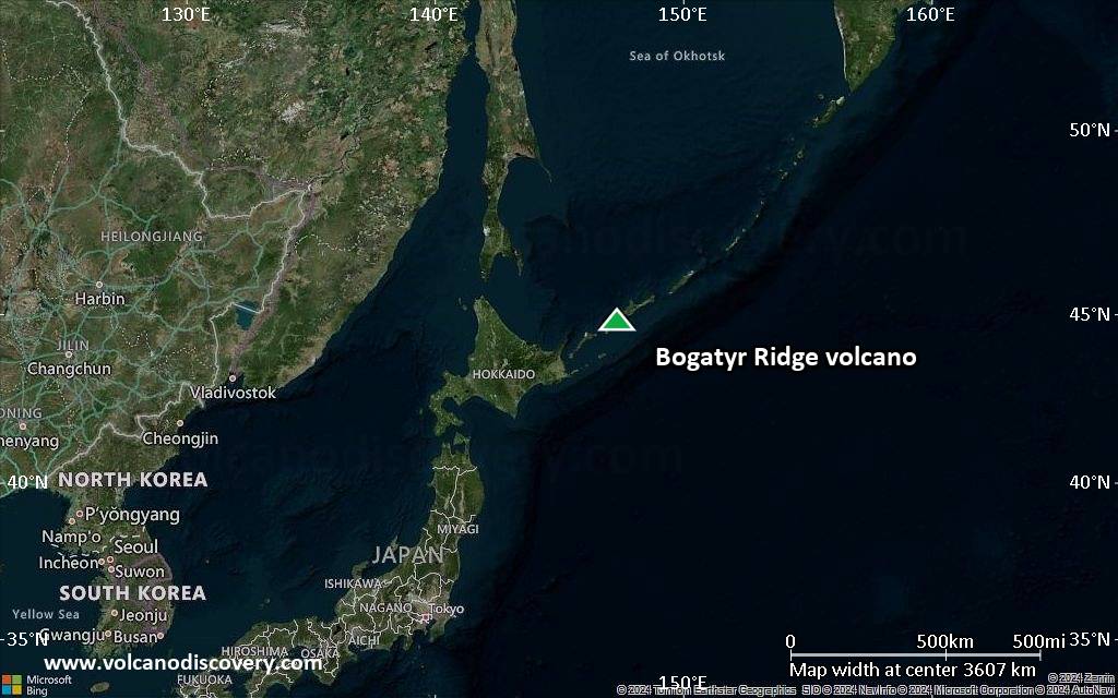 Bogatyr Ridge Volcano, Iturup Island (Kuril Islands) - facts & information
