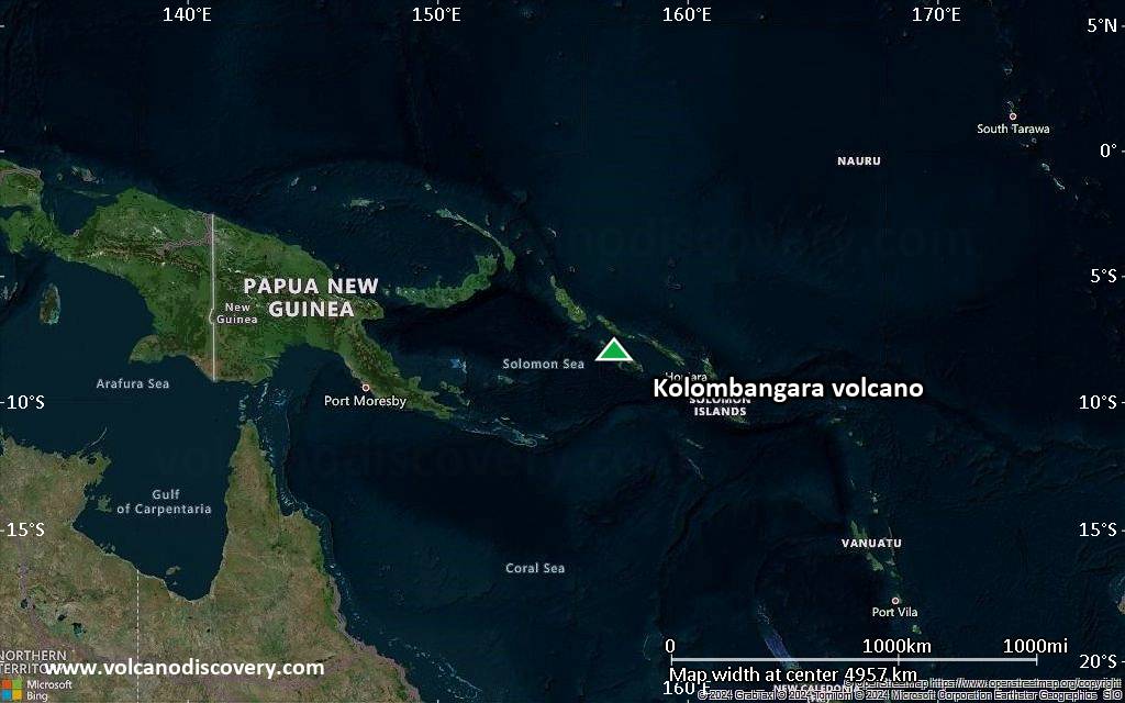Kolombangara Vulkan, Western Province, Solomon Islands - Information ...