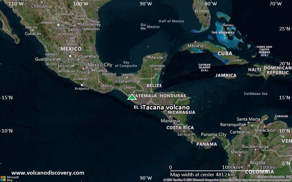 Tacana Volcano, Mexico / Guatemala - facts & information ...
