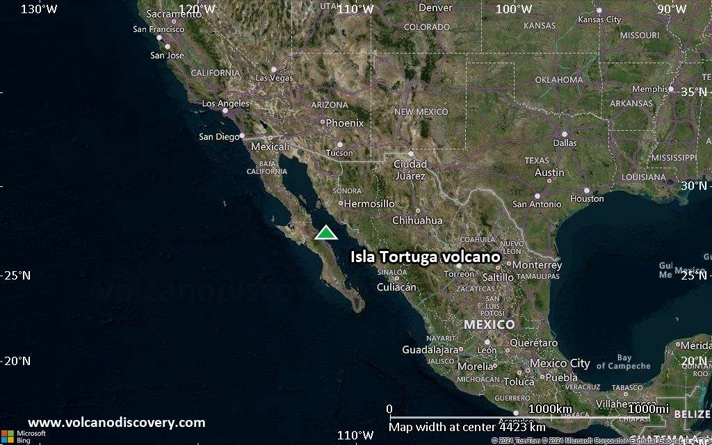 Isla Tortuga Vulkan, Baja California, Mexico - Information ...