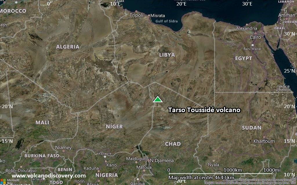 Tarso Toussidé Volcano, Chad - Facts & Information | VolcanoDiscovery