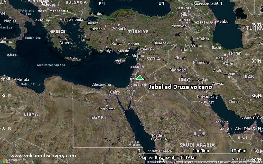 Jabal ad Druze Volcano, Syria - Facts & Information | VolcanoDiscovery