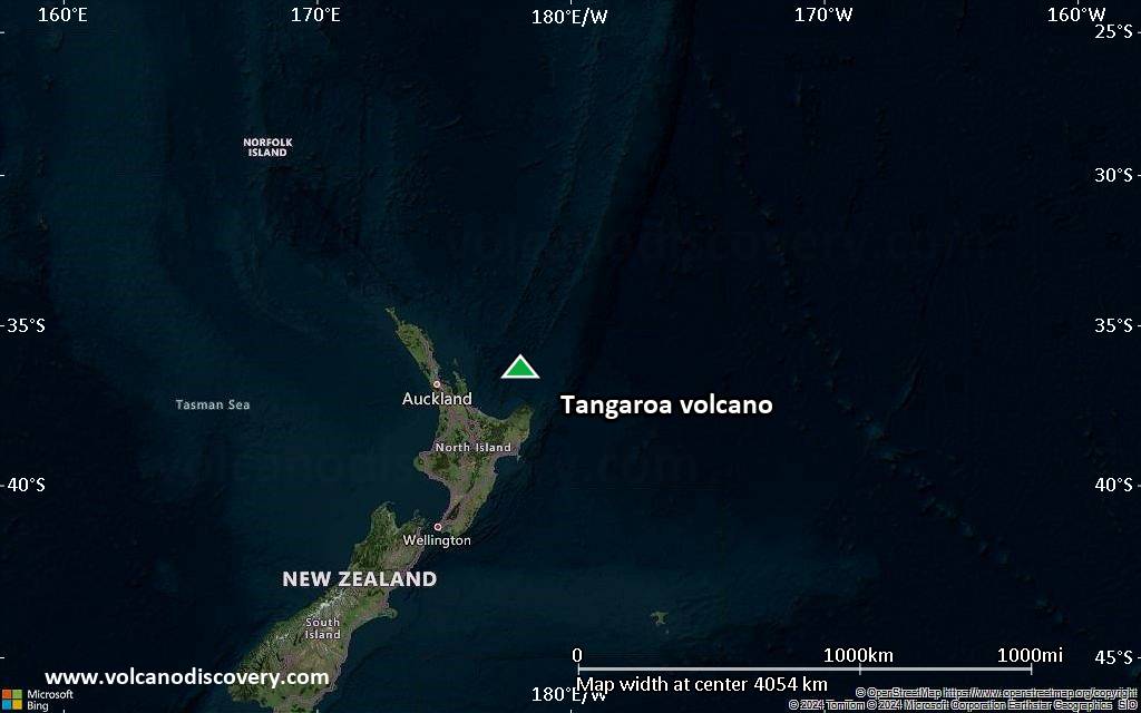 Tangaroa Volcano, New Zealand - facts & information | VolcanoAdventures
