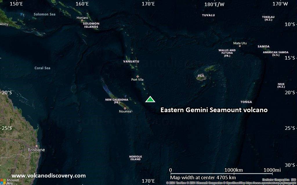 Eastern Gemini Seamount Volcano, France, Southwestern Pacific Ocean ...