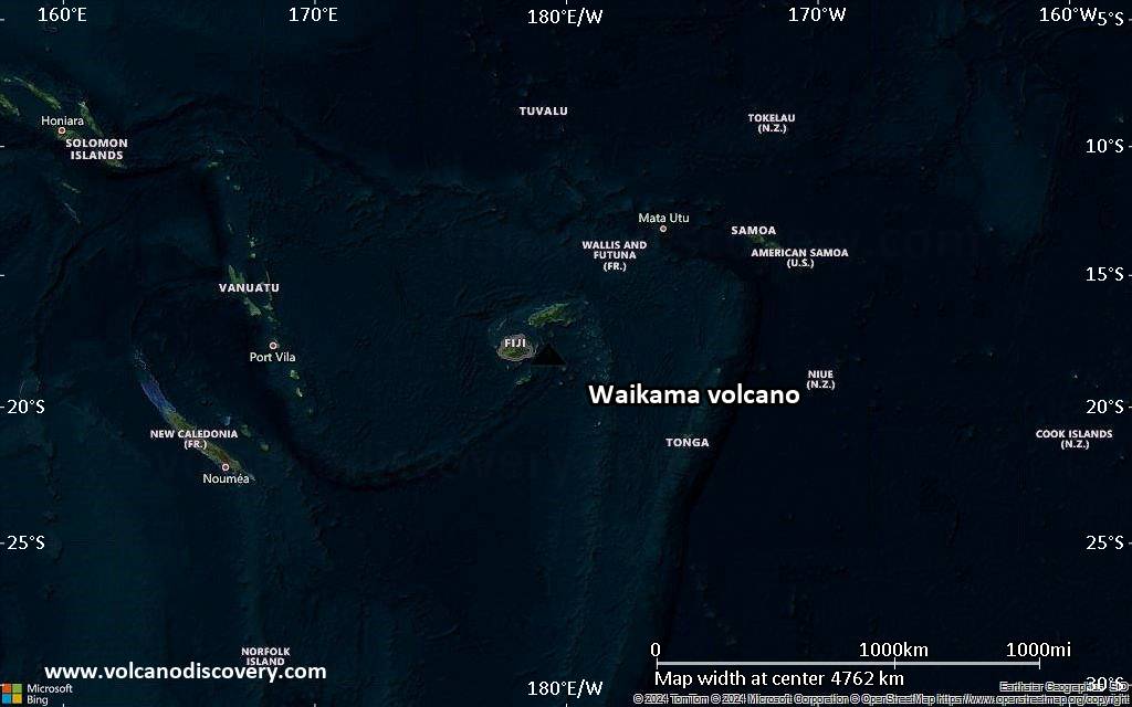 Waikama Volcano (Fiji) Facts & Information | VolcanoDiscovery