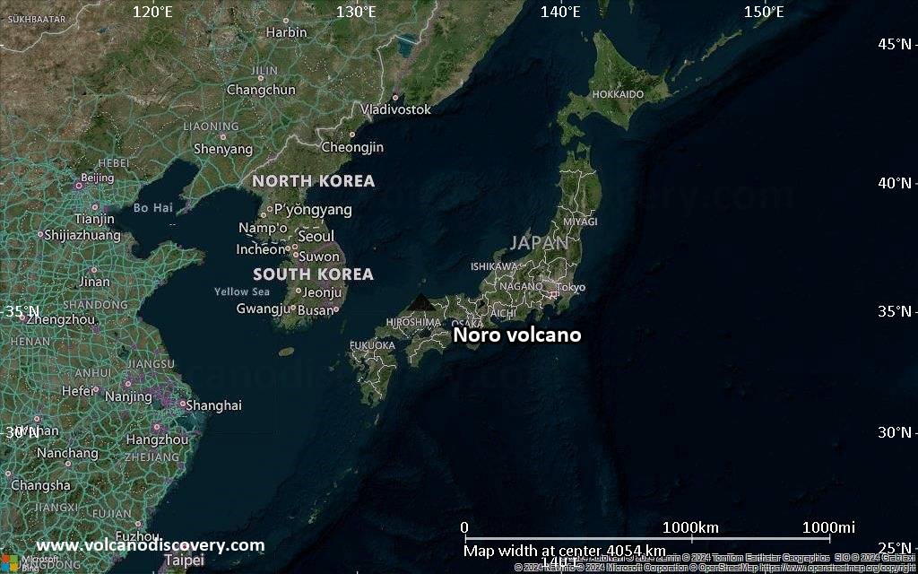 Noro volcano (Japan) facts & information | VolcanoAdventures