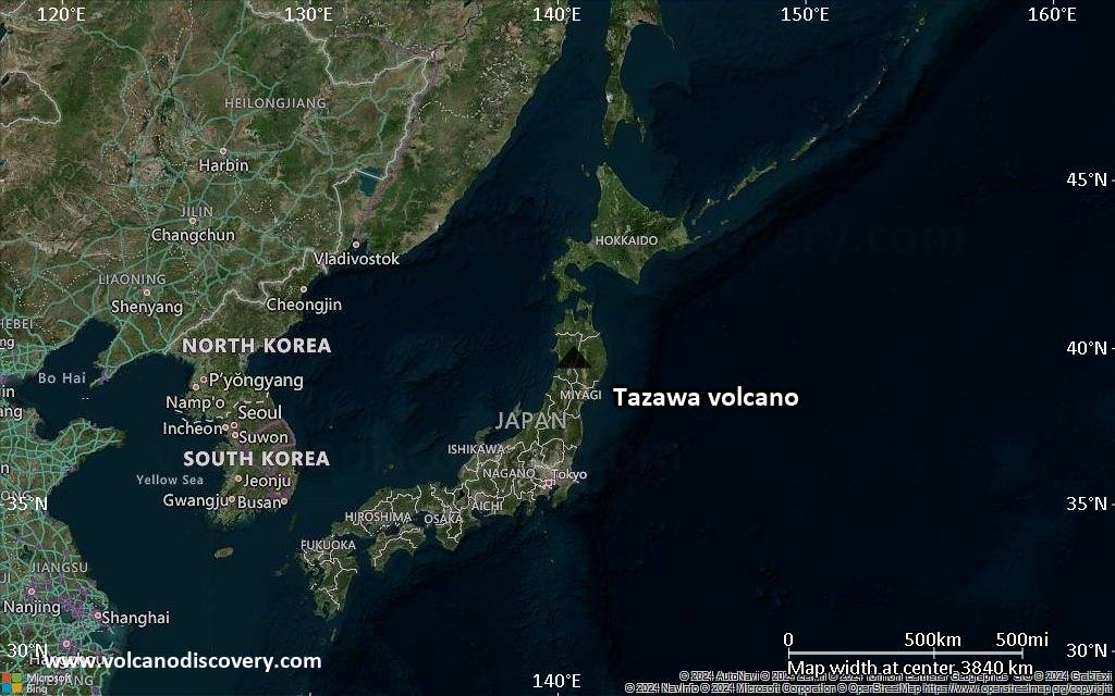 Tazawa volcano (Honshu, Japan) facts & information | VolcanoAdventures
