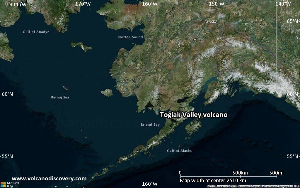 Togiak Valley volcano (Western Alaska, United States) facts & information