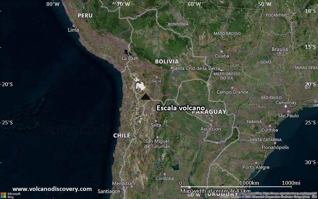 Escala volcano (Bolivia) facts & information | VolcanoAdventures
