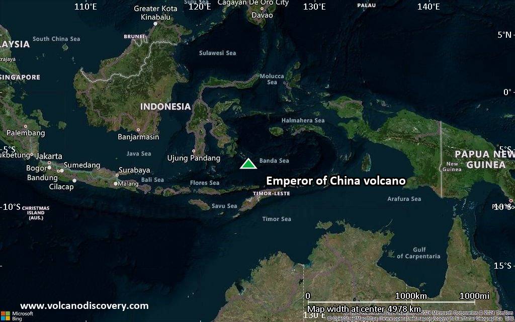 Emperor of China Volcano, Banda Sea (Indonesia) - Facts & Information ...