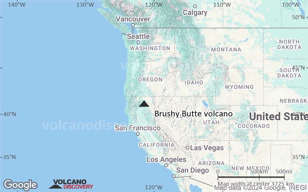 Brushy Butte Vulkan, California (Canada and USA (mainland)) - Information