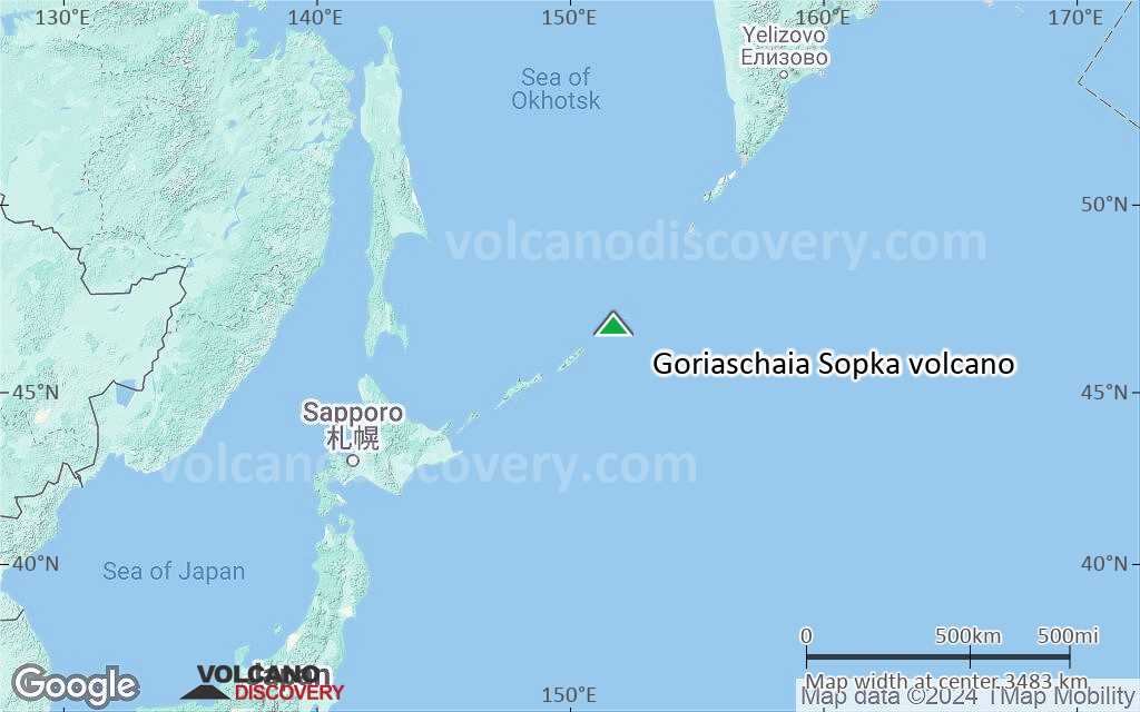Goriaschaia Sopka Volcan, Simushir Island (Iles Kuriles) - Infos ...