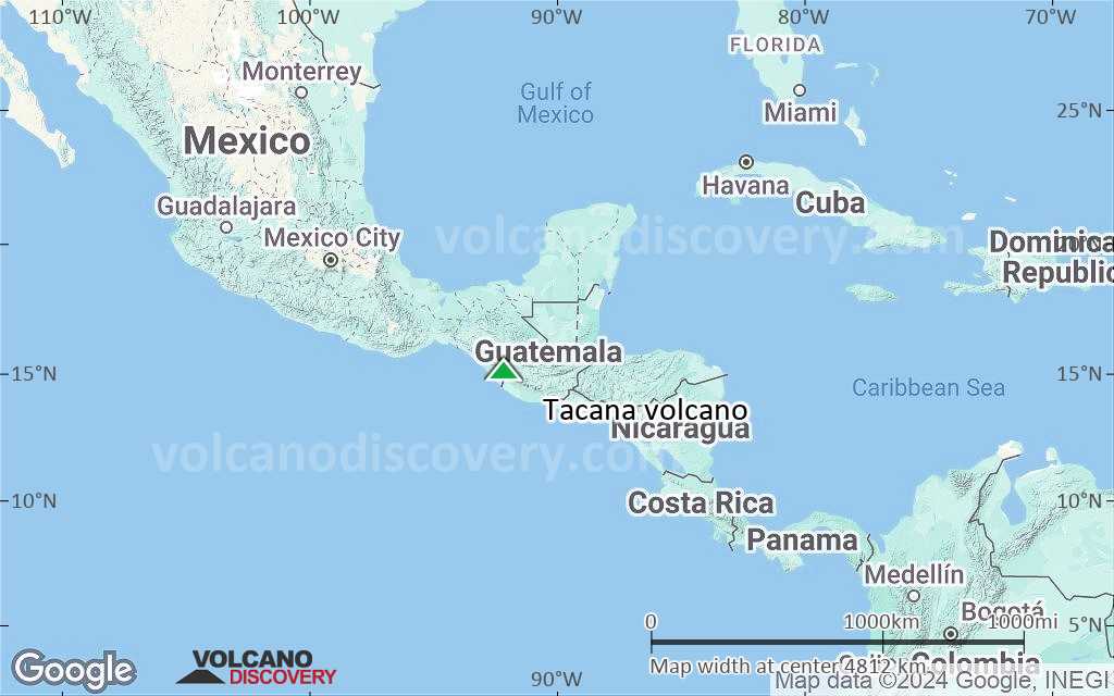 Tacana Volcano, Mexico / Guatemala - facts & information ...