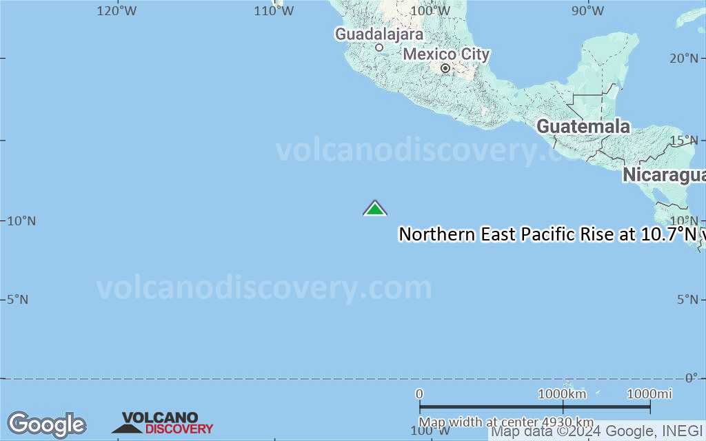 Northern East Pacific Rise volcano at 10.7°N - facts & information ...