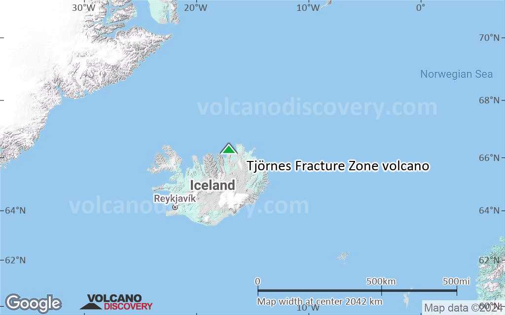 Tjörnes Fracture Zone Volcano, North of Iceland - facts & information