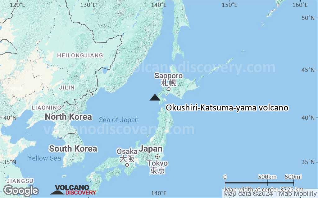Okushiri-Katsuma-yama volcano (Hokkaido, Japan) facts & information ...