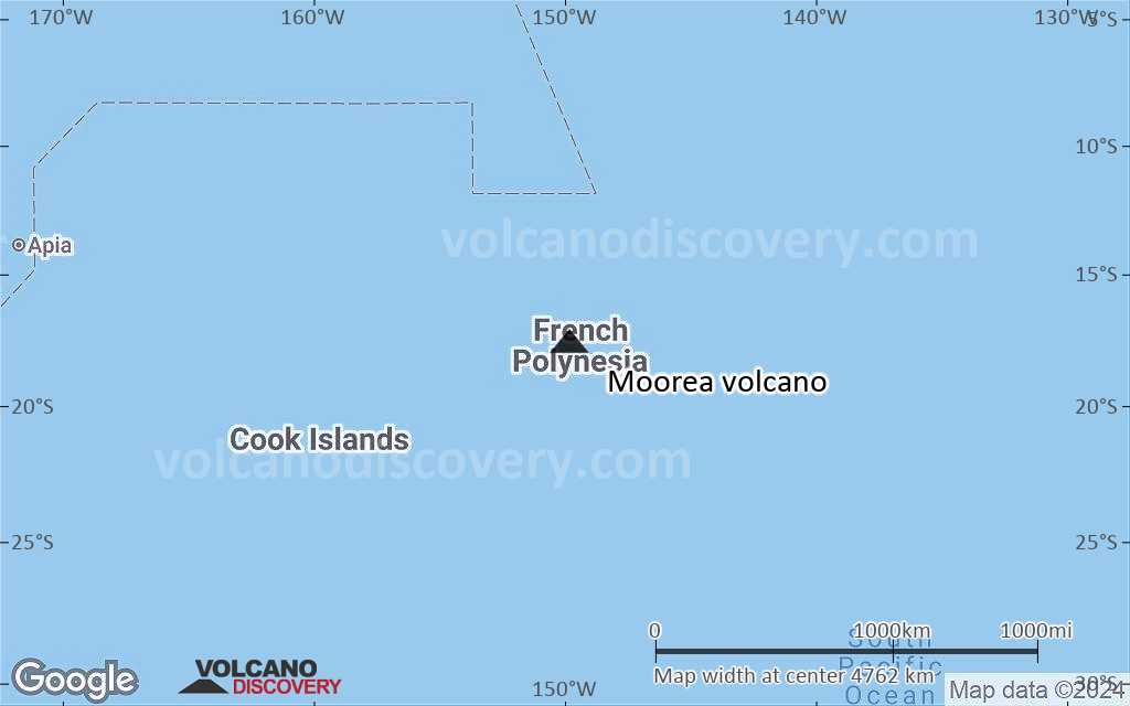 Moorea volcano (Society Islands, France) facts & information ...