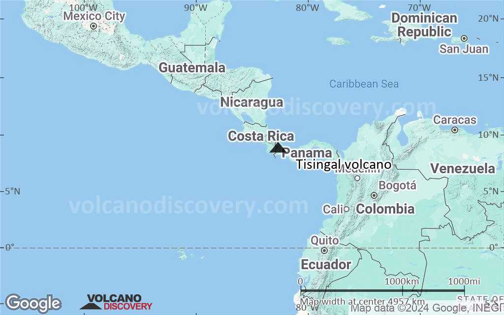 Tisingal volcano (Panama) facts & information | VolcanoAdventures