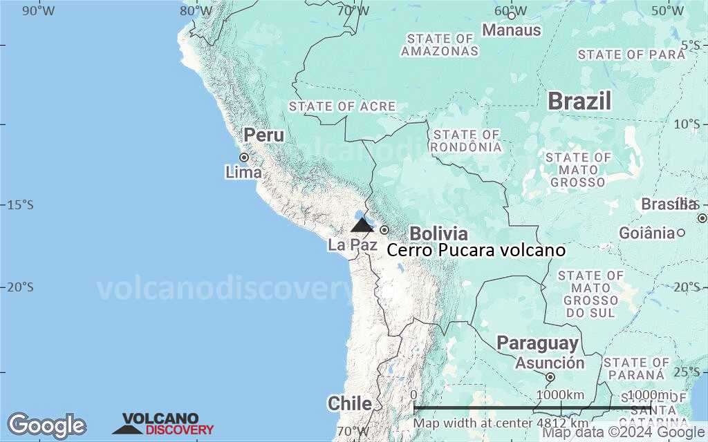 Cerro Pucara volcano (Northern Chile, Bolivia and Argentina, Bolivia ...