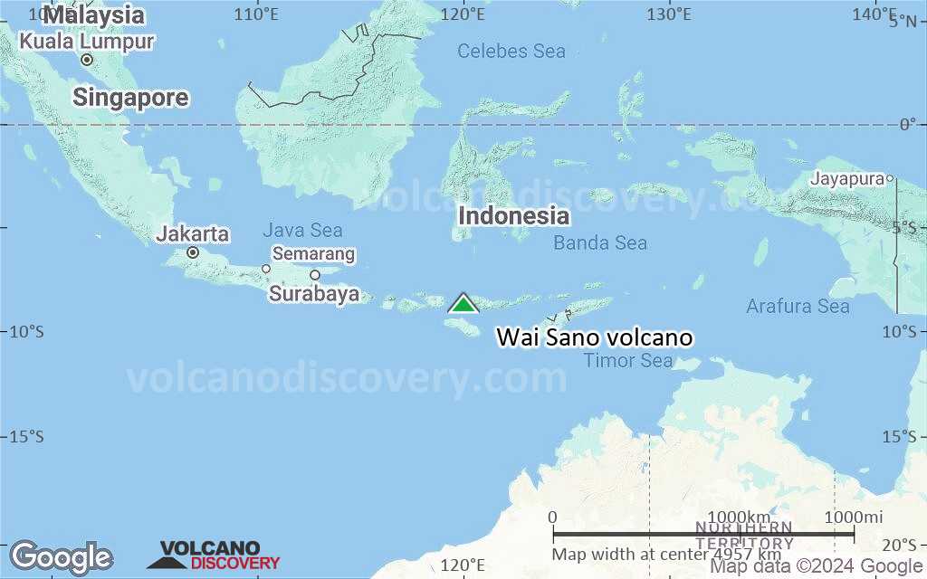 Wai Sano Vulkan, Flores (Indonesien) - Information | VolcanoDiscovery