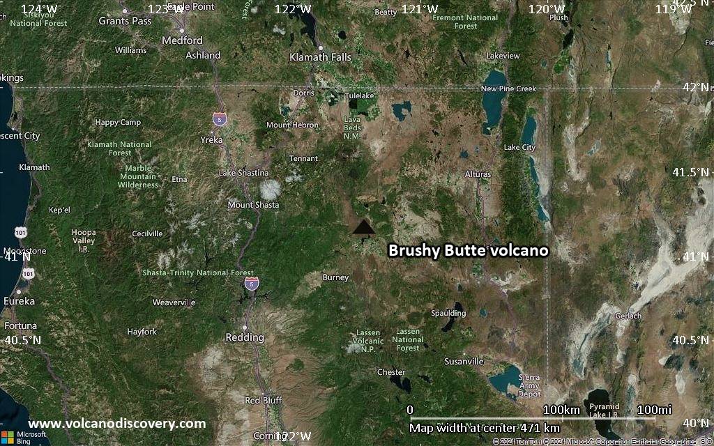 Brushy Butte Vulkan, California (Canada and USA (mainland)) - Information