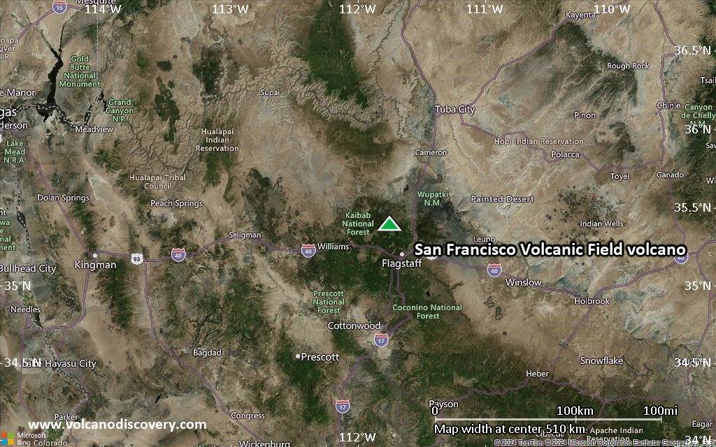 San Francisco Volcanic Field Volcano, Arizona (Canada and USA (mainland ...