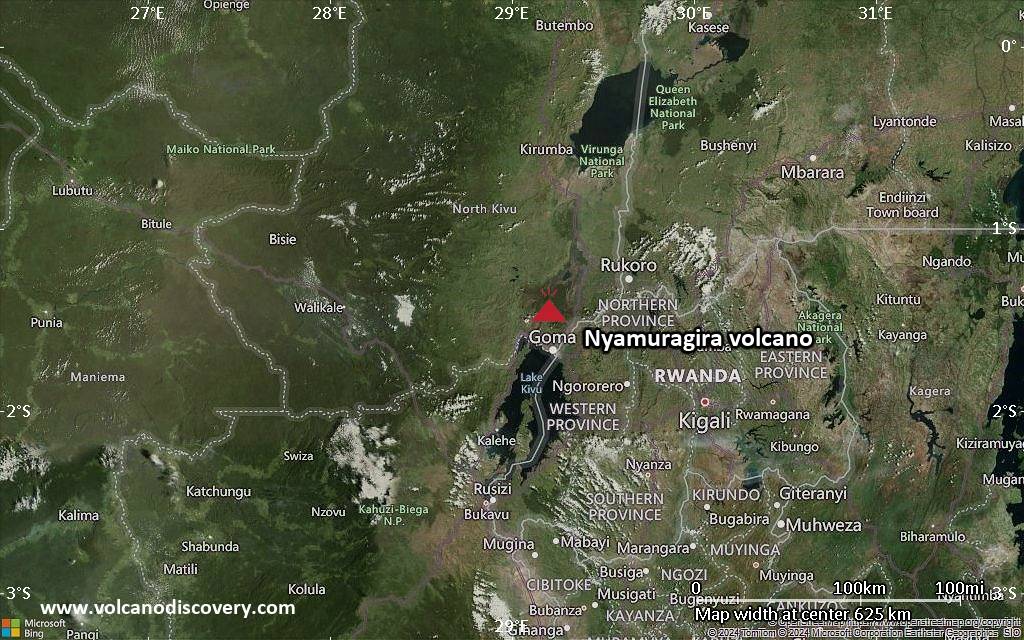 Nyamuragira Volcano, D.R.Kongo (Africa) - Facts & Information ...