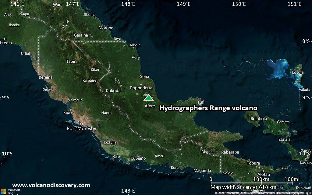 Hydrographers Range Volcano, New Guinea (Papua New Guinea) - facts ...