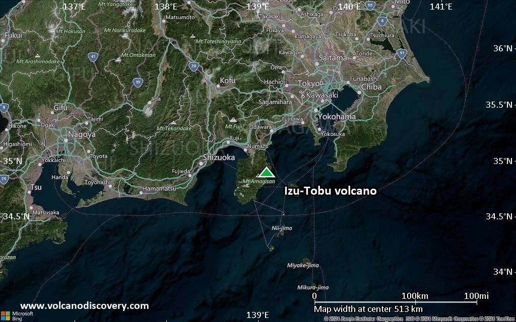 Izu-Tobu Volcan, Honshu (Japan) - Infos | VolcanoAdventures