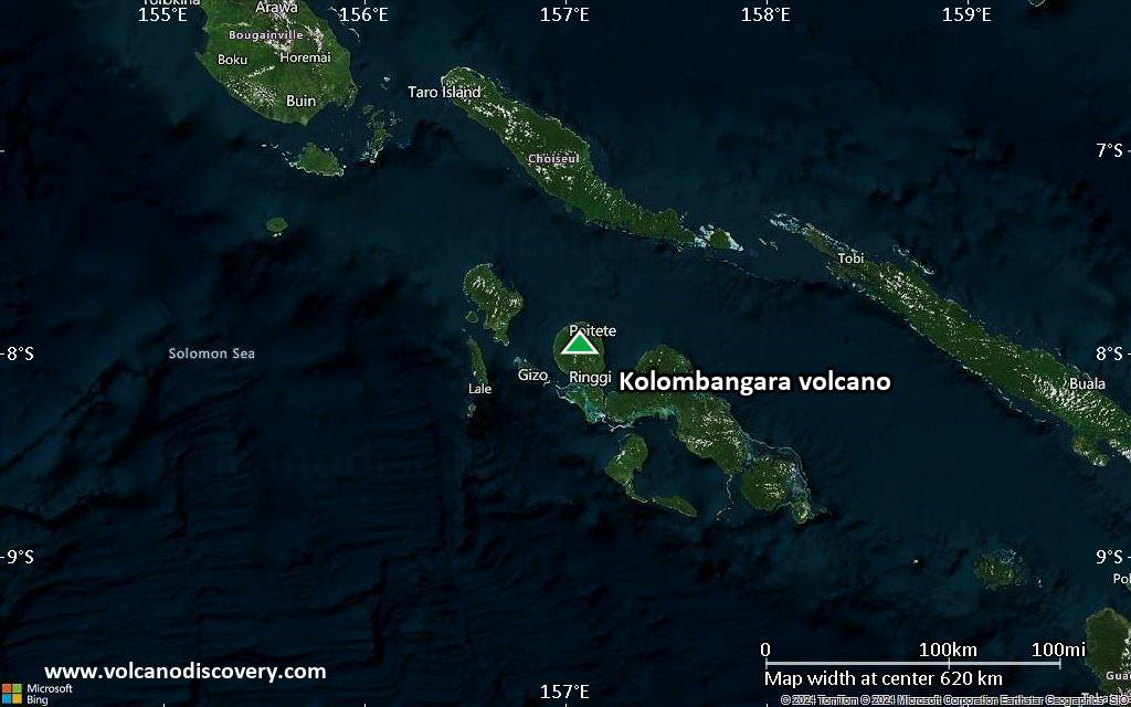 Kolombangara Vulkan, Western Province, Solomon Islands - Information ...