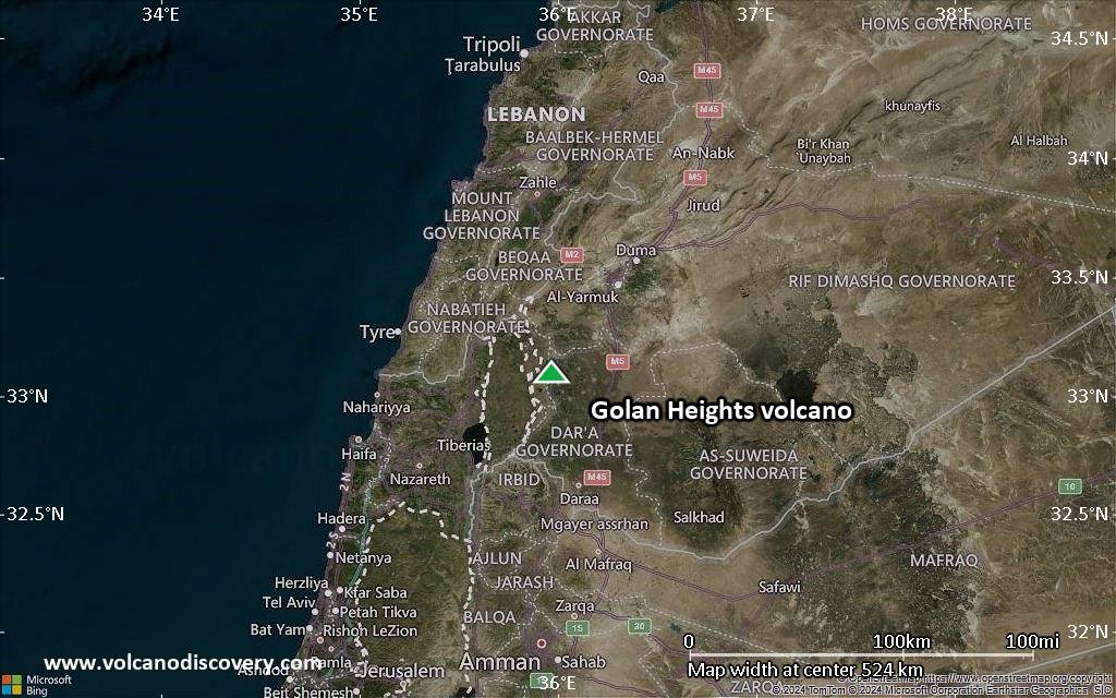 Erdbeben am Vulkan Golan Heights: jüngste Beben in den letzten 14 Tagen