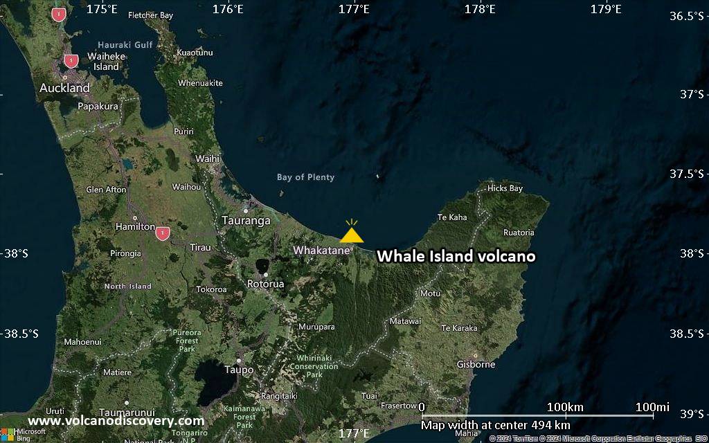 Whale Island Vulkan, New Zealand - Information | VolcanoDiscovery
