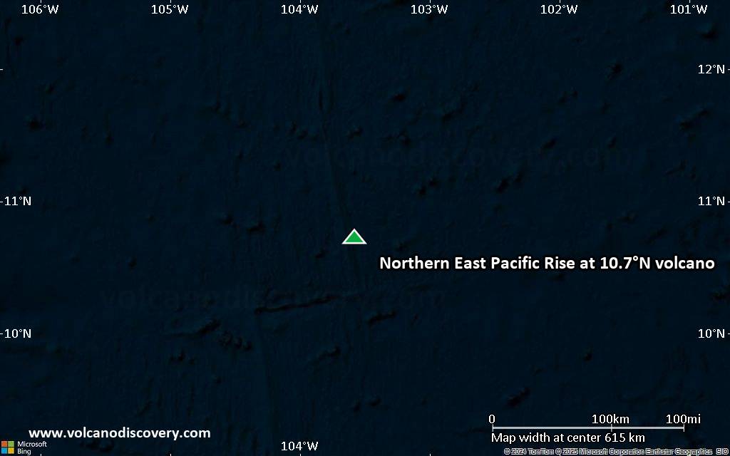 Northern East Pacific Rise volcano at 10.7°N - facts & information ...