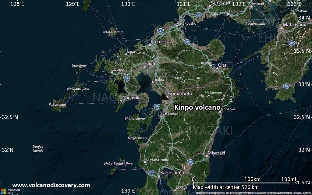 Kinpo volcano (Japan) facts & information | VolcanoDiscovery