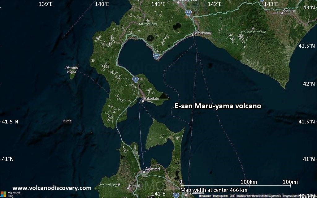 E-san Maru-yama volcano (Hokkaido, Japan) facts & information ...