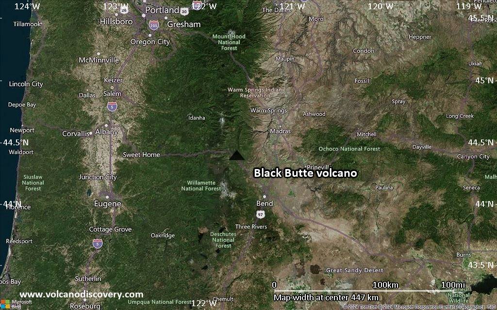 Black Butte volcano (Oregon, United States) facts & information ...