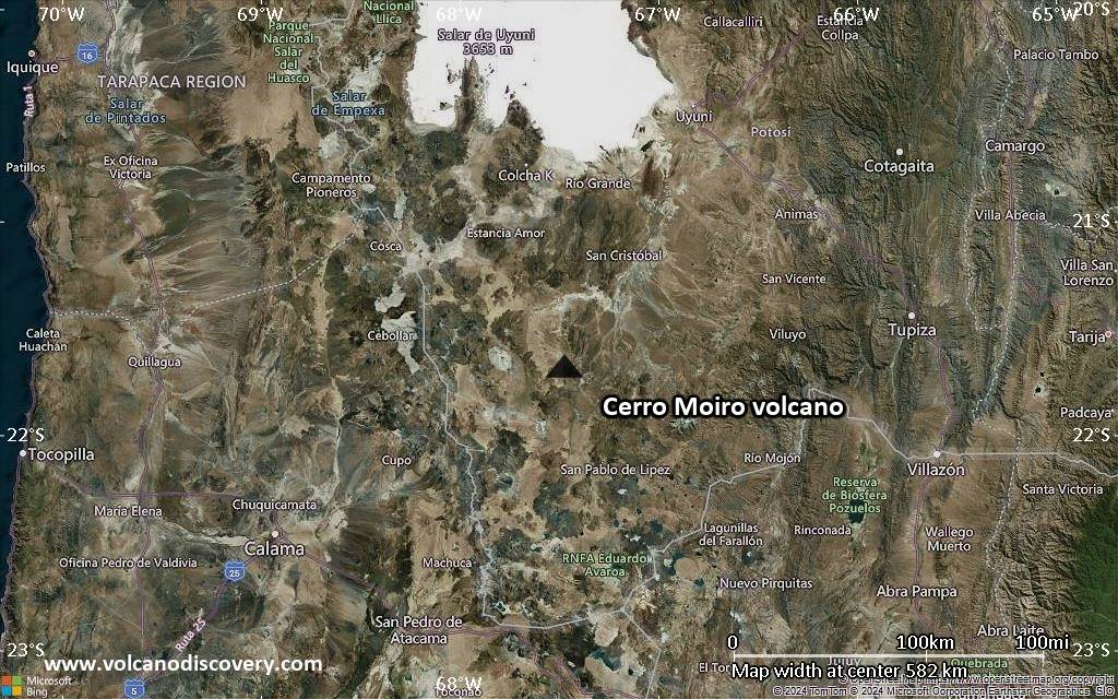 Cerro Moiro Volcano (Bolivia) Facts & Information | VolcanoDiscovery