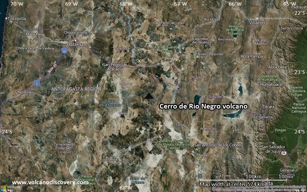 Cerro de Rio Negro volcano (Northern Chile) facts & information ...