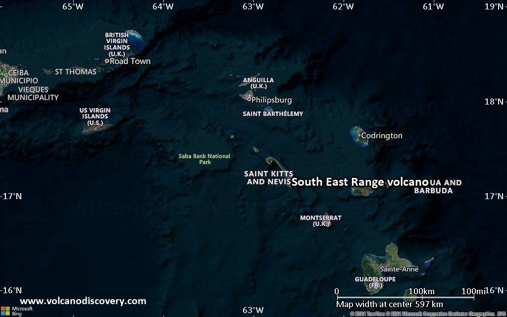 South East Range volcano (Saint Kitts and Nevis) facts & information ...