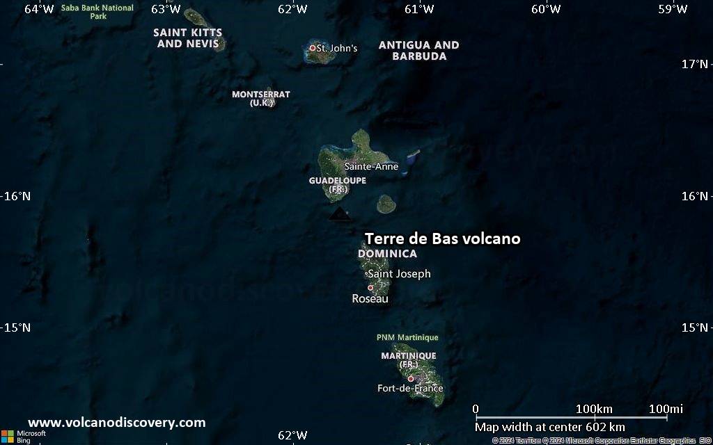 Terre de Bas volcano (France) facts & information | VolcanoAdventures